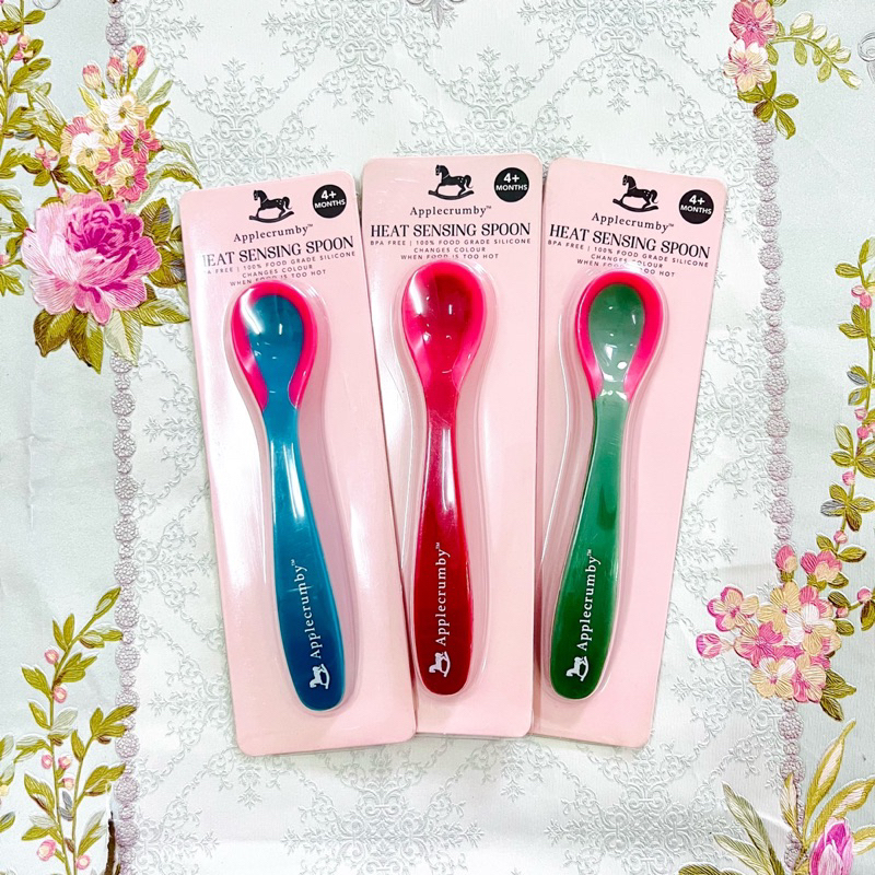 Applecrumby Soft Head Heat Silicone Sensing Temperature spoon for baby ...