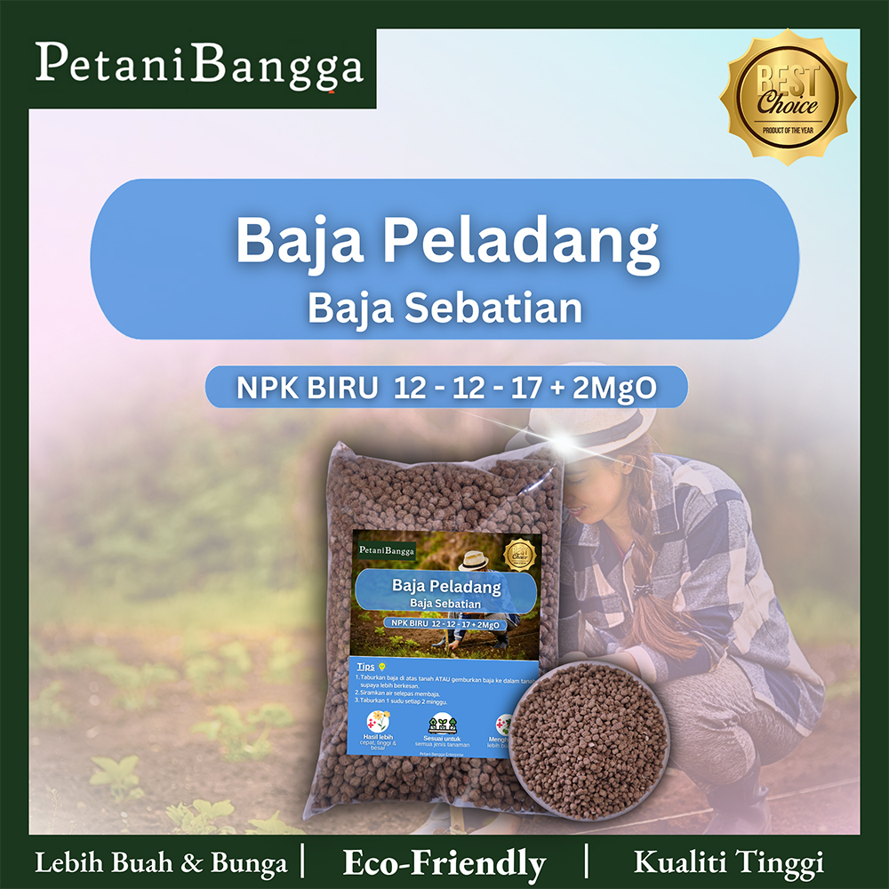 Baja Peladang Blue / Baja Sebatian NPK BIRU 12-12-17 + 2MgO | Shopee ...