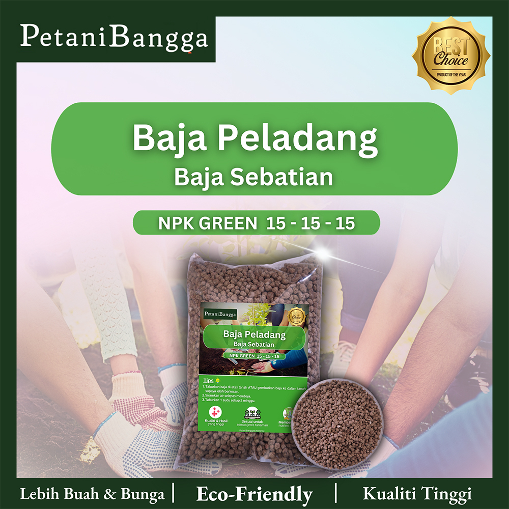 Baja Peladang Green 15-15-15 | Baja Sebatian NPK GREEN 15-15-15 ...
