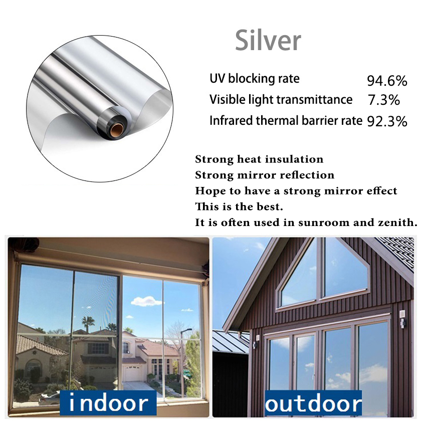 [Custom Size ]WEFILM Tinted Rumah Window Tinted Film One Way Privacy ...
