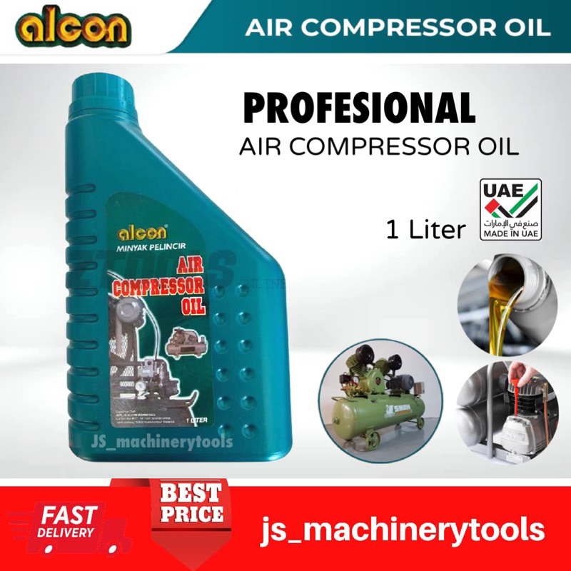 (1L) Alcon Air Compressor Oil 1-LITER | Europower/Eurox Mostaz Daewoo SWAN Puma EZYLIF Lubricant ...