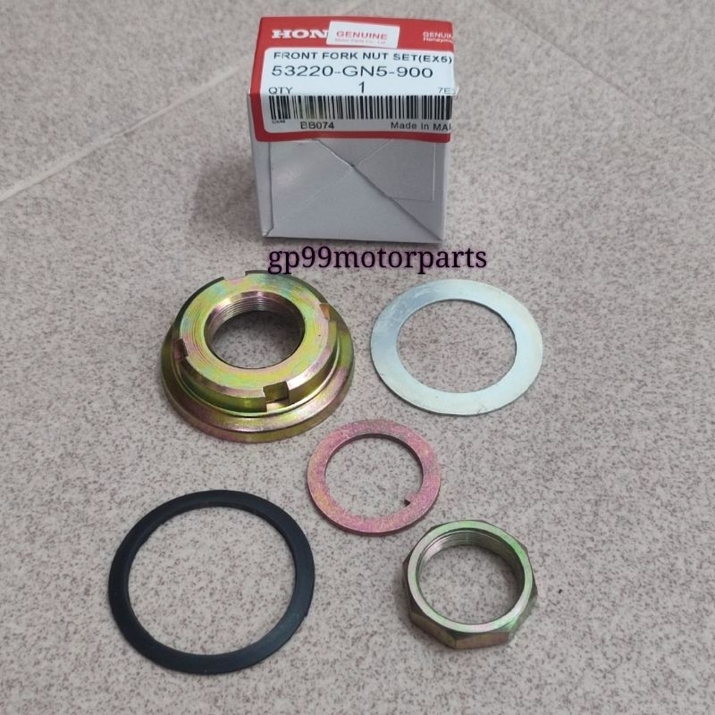 HONDA EX5 EX5 DREAM FRONT FORK NUT COMPLETE SET ORIGINAL THAI HONDA ...