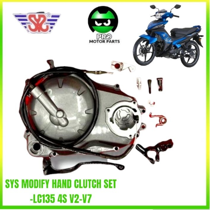 SYS YAMAHA LC135 4S HAND CLUTCH MODIFY CONVERT SET GREY LCV2 135LC V1 V2 V3 V4 V5 V6 V7 LC135 ...