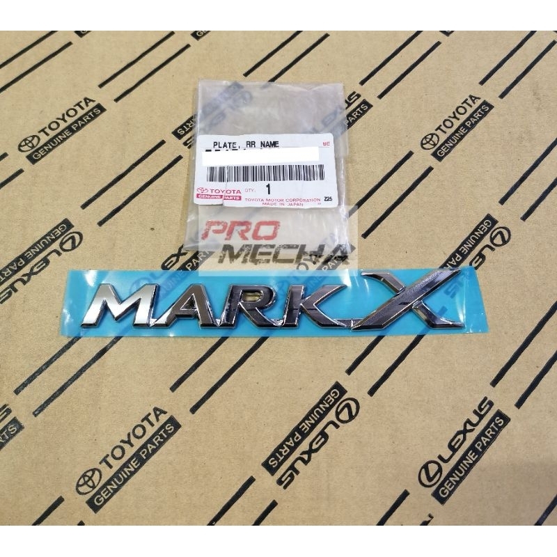 ORIGINAL TOYOTA MARK X GRX130 REAR BONNET EMBLEM " MARK X " LOGO ...
