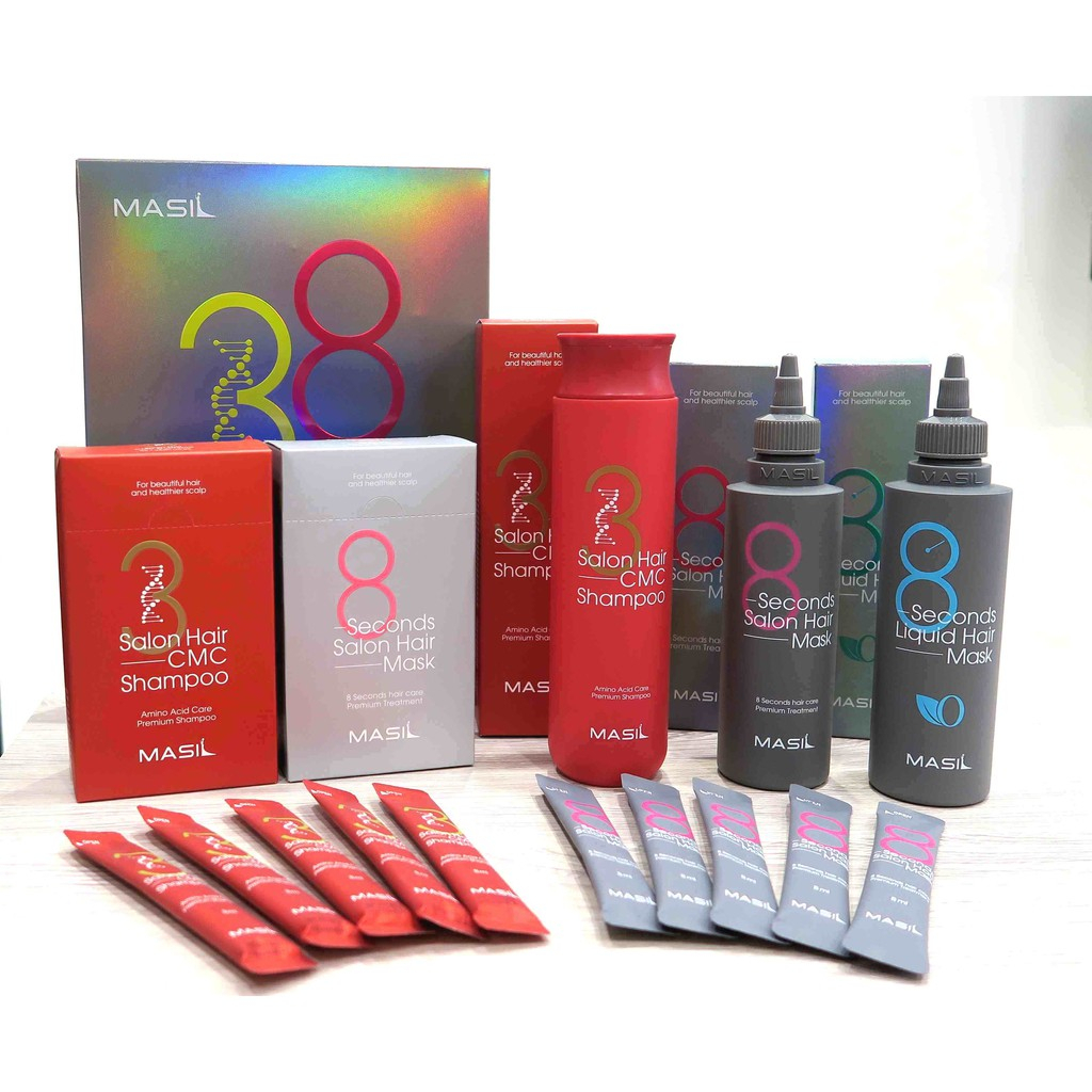 现货！三次方CMC洗发水/ 神奇8秒发膜 / 旅行套盒 3 Days Hair Miracle CMC Shampoo 300ml / Masil 8 Seconds Salon Hair ...