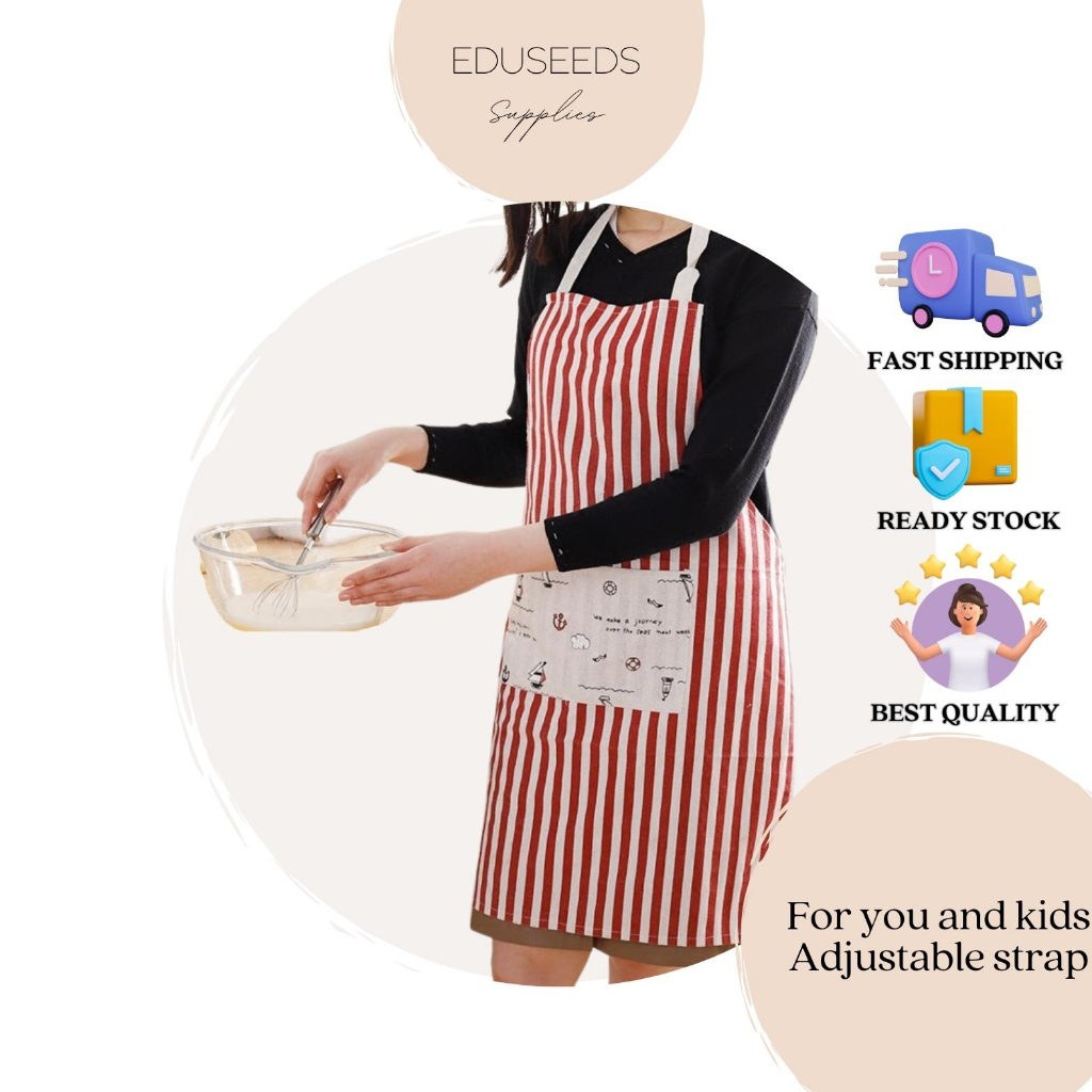 [Ready Stock] Kid Kitchen Apron Children Cooking Baking Chef Apron ...