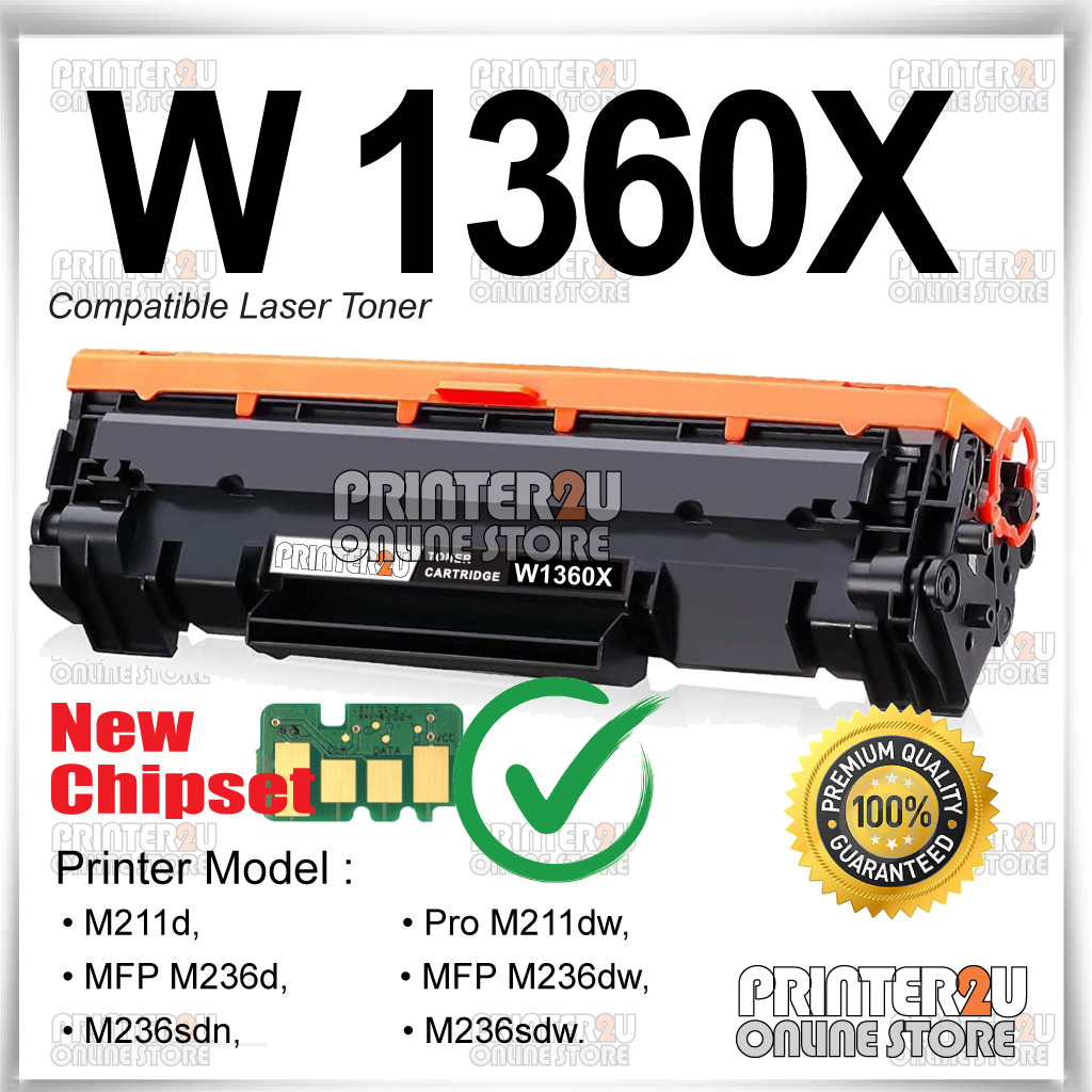 136A Compatible to W1360A H* W1360X H* 136A H*136X LaserJet M211d ...