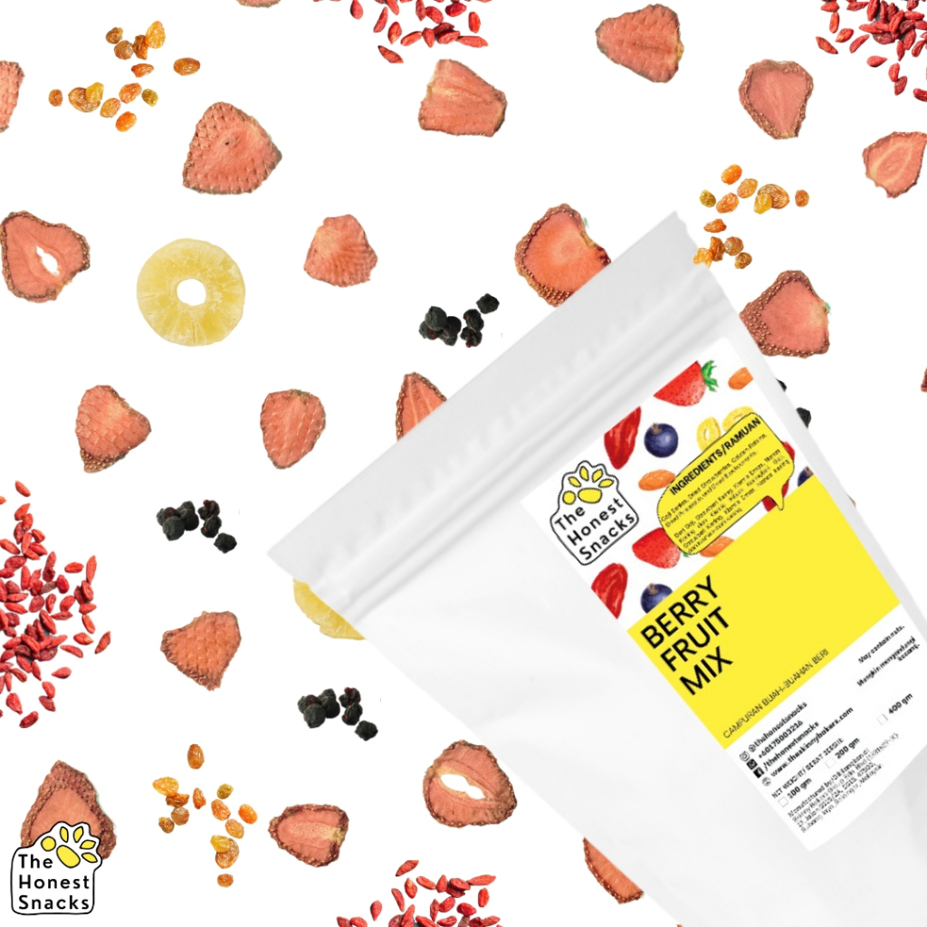 The Honest Snacks - Berry Fruit Mix (Snack Bag) | Shopee Malaysia