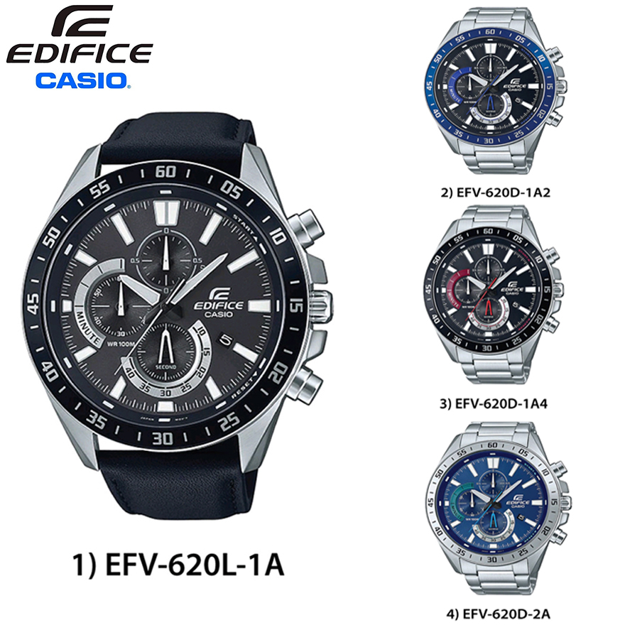 Casio Edifice Chronograph Men's Watch EFV-620D EFV-620L EFV-620 ...