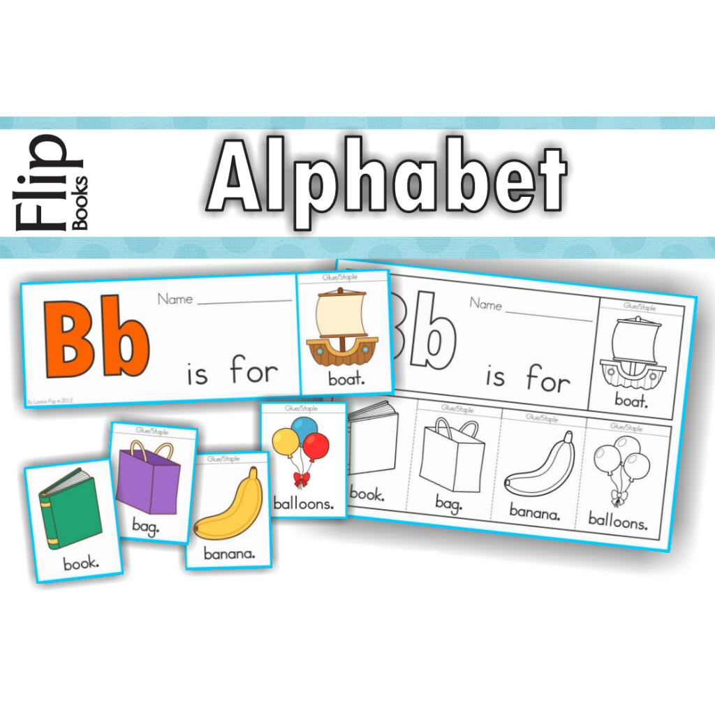 KINDERGARTEN ALPHABET FLIP BOOKS | Shopee Malaysia