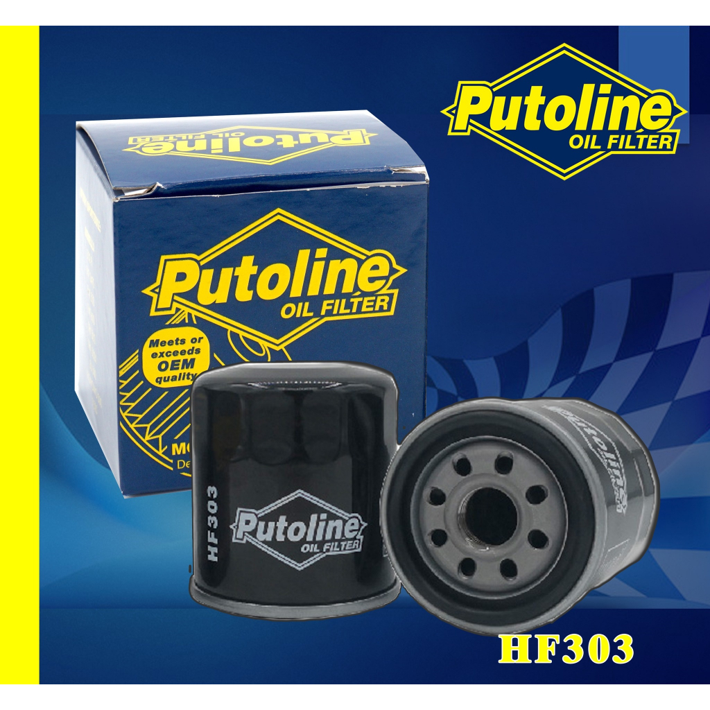 PUTOLINE Oil Filter HF303 -CB500 600 750 Z250 ER6 VERSYS Z750 Z800 Z900 ...