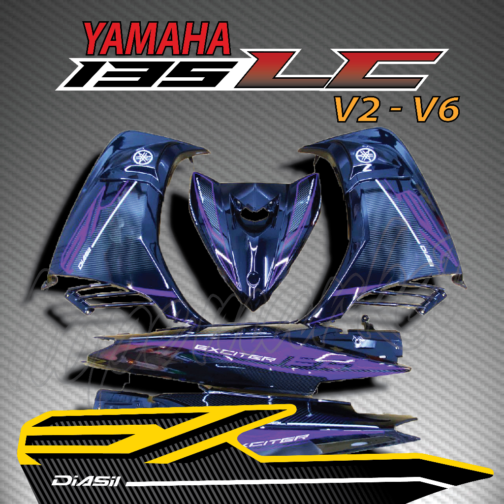 STRIPE MOTOR YAMAHA LC135 NEW V2 V3 V4 V5 V6 V7 RC EDITION 2017 CUSTOM ...