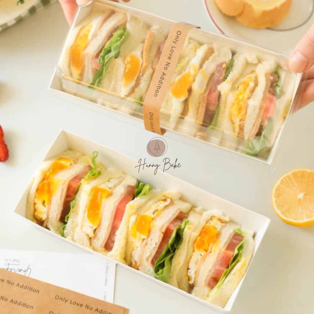 Kraft White Square Cake Paper Box Food Box Packaging cake Kotak Kek ...