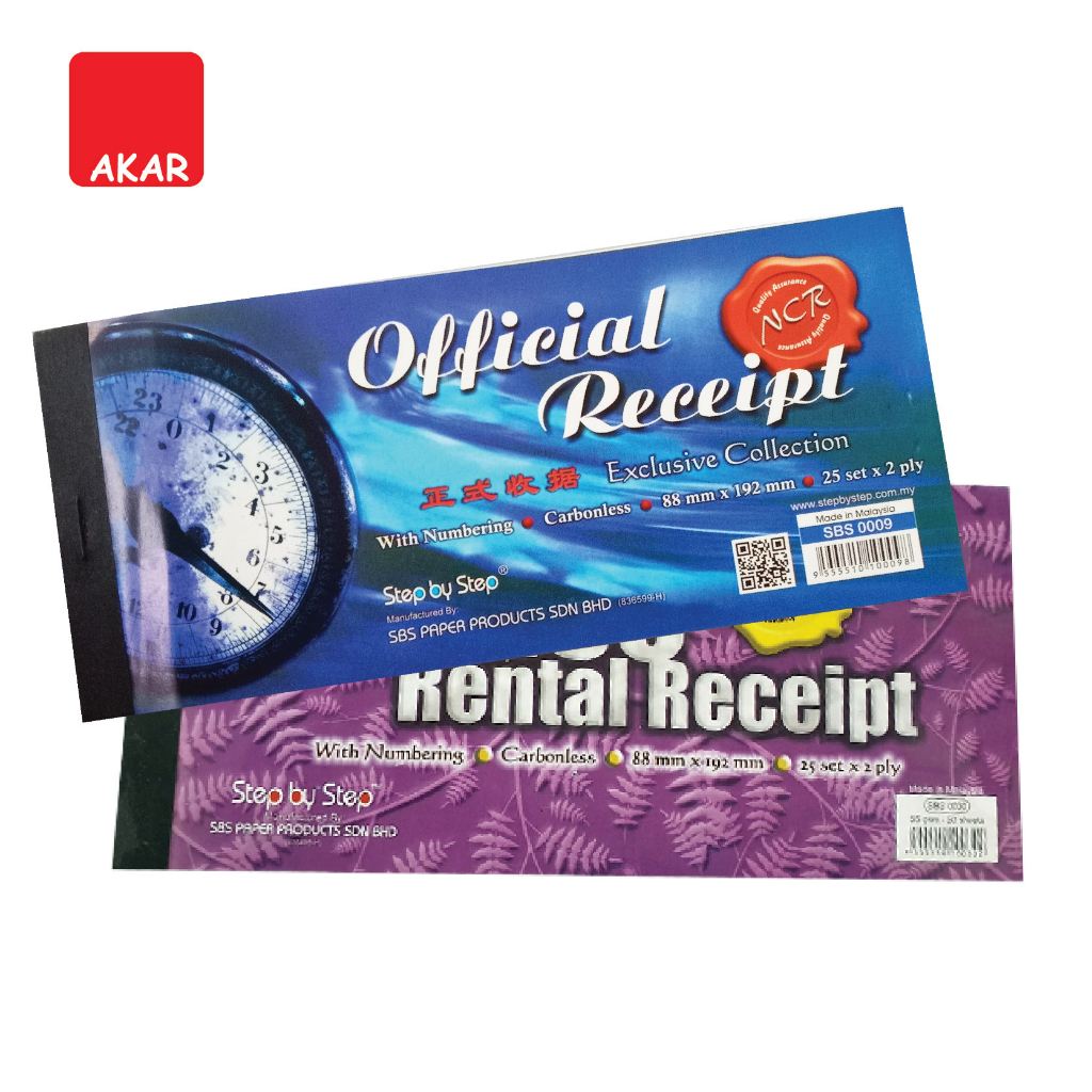 House Rental Receipt NCR / Official Receipt (25 sets x 2 ply) | Shopee ...