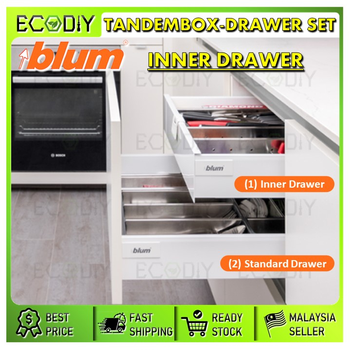 🇲🇾100% Original BLUM TANDEMBOX Inner Drawers Runner Drawer Set Drawer ...