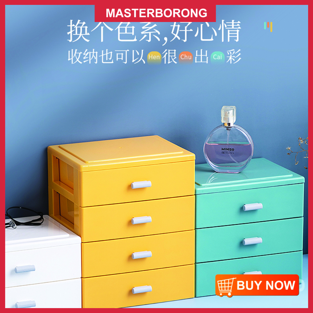 masterborong 3 Tier Drawer Multi Purpose Storage Box Stationery ...