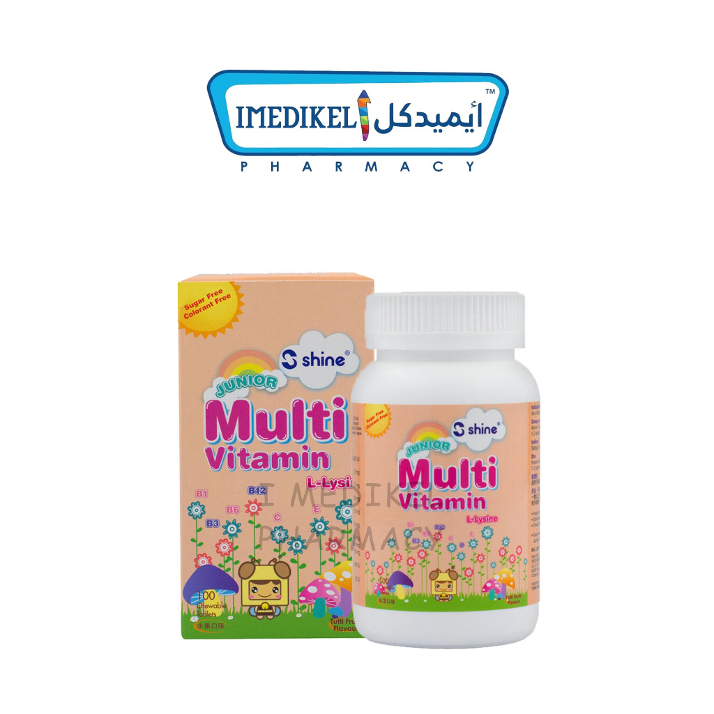 SHINE Junior Multivitamin L-Lysine Chewable | Shopee Malaysia