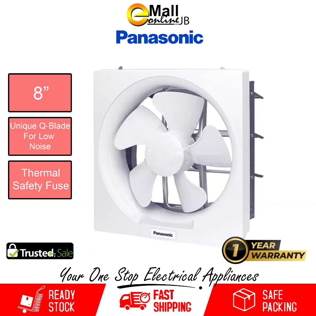 Panasonic FV-20AUM8 Ventilation Fan Wall Type | Ekzos Fan | Exhaust Fan ...