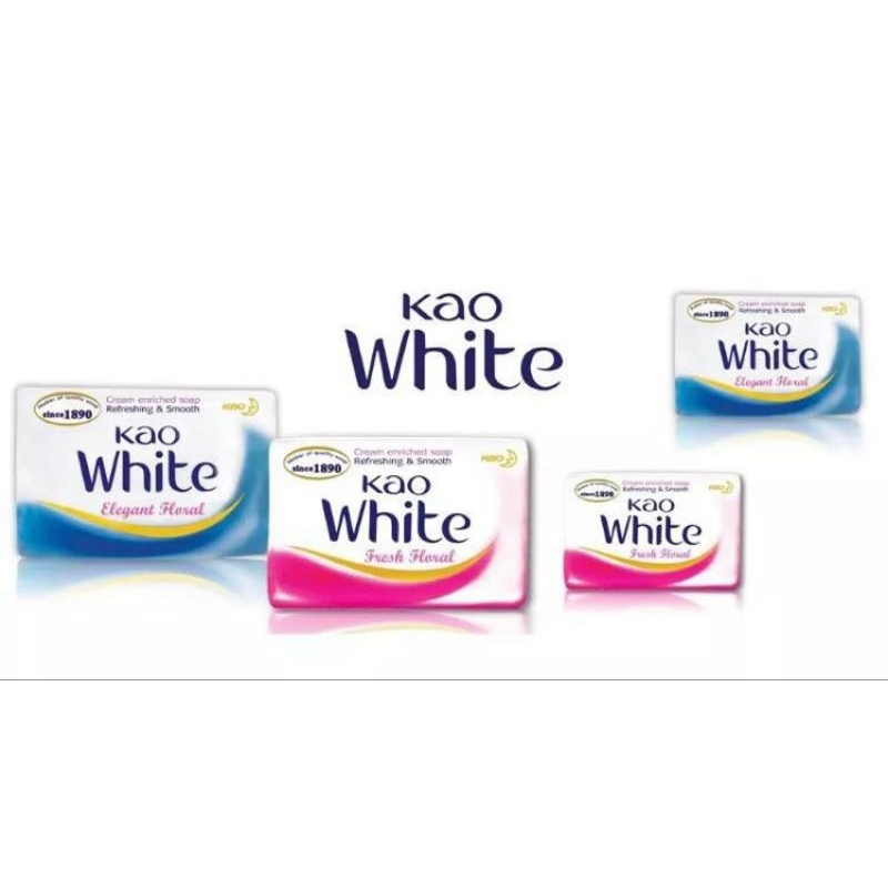 Kao White Soap 85g / 85g x3's/ 130g/ 130gx3’s (Elegant Floral / Fresh ...