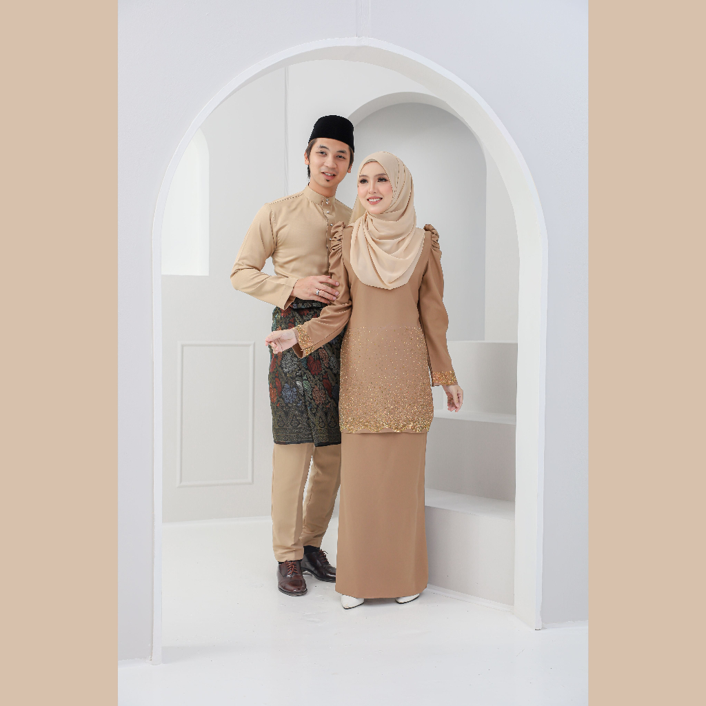 [ MOCHA COLOUR ] SET FAMILY RAYA 2023| COUPLE | NIKAH | KURUNG MODEN ...