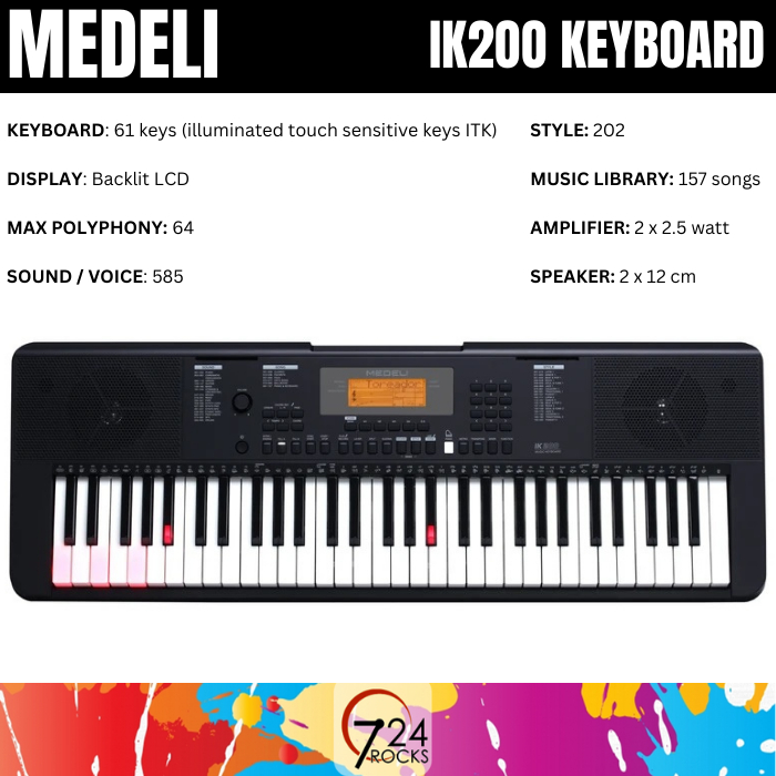 MEDELI keyboard MEDELI IK200 61 Key Millenium Series keyboard Keyboard ...