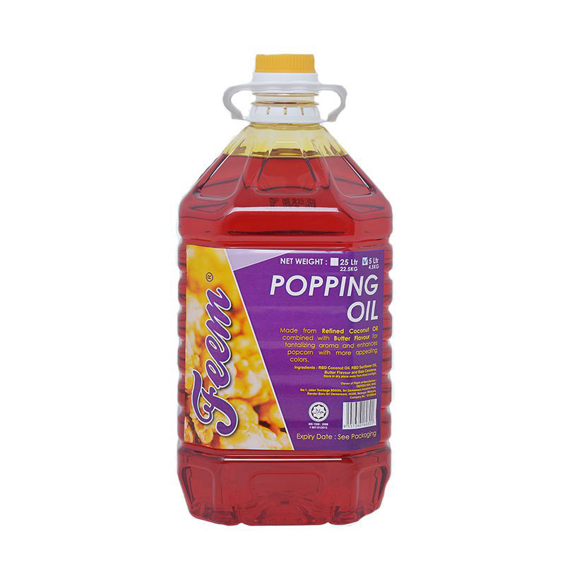 FEEM Popping Oil PopCorn 5L Minyak Popcorn 5L | Shopee Malaysia
