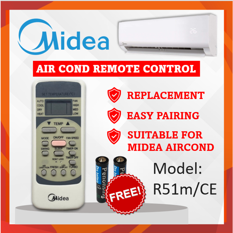 Factory Outlet Air Conditioner Remote Controller Midea Aircond Remote ...