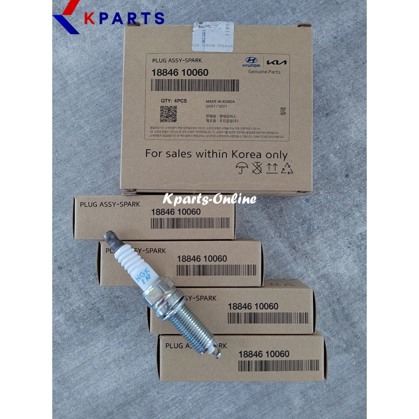SPARK PLUG SET (GENUINE PARTS) SILZKR6B-10E IRIDIUM> KIA RIO UB / FORTE ...