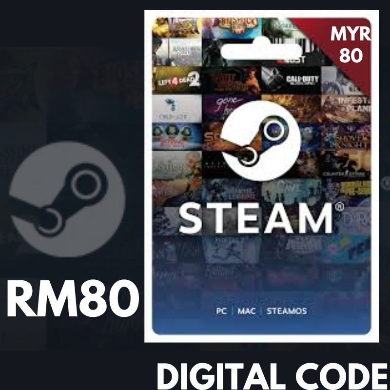 [24/7 Self Claim] Steam Wallet MYR RM50 RM80 RM100 Digital Prepaid Code ...