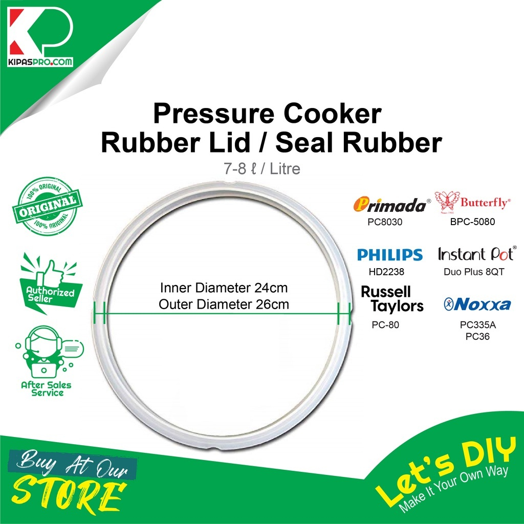 GASKET NOXXA PRESSURE COOKER RUBBER LID/SEAL RUBBER (7-8 LITRE ...