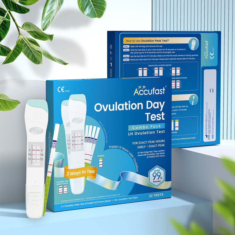 22Pcs ACCUFAST Ovulation Test Kit OPK Predict 6 Hours Later Ovulation ...