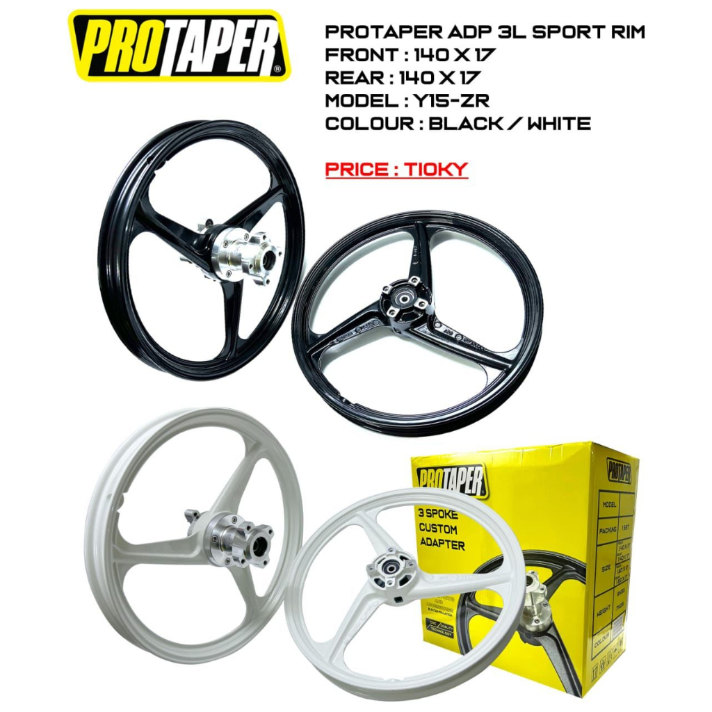 PROTAPER CUSTOM ADAPTER 3L SPORT RIM ( 1.40/1.40 X17 ) Y15 / Y16 | Shopee Malaysia