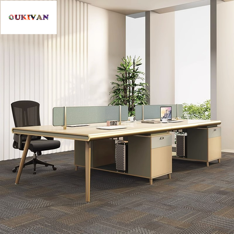 Office Desk Combination Meja Pejabat Luxury European Style Creative ...