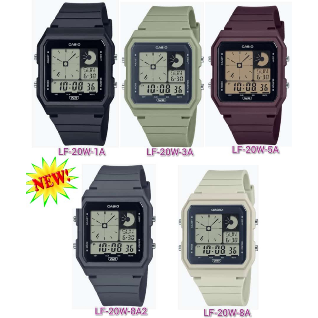 Casio LF-20W-1A Retro Vintage Series Twin graph Digital Watch .. | Shopee Malaysia