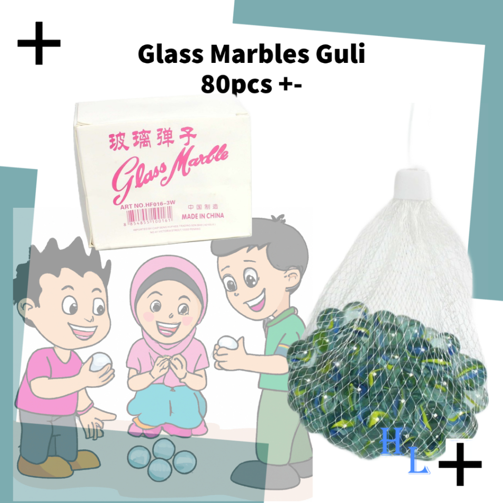 Glass Marbles Guli 80pcs± | Shopee Malaysia
