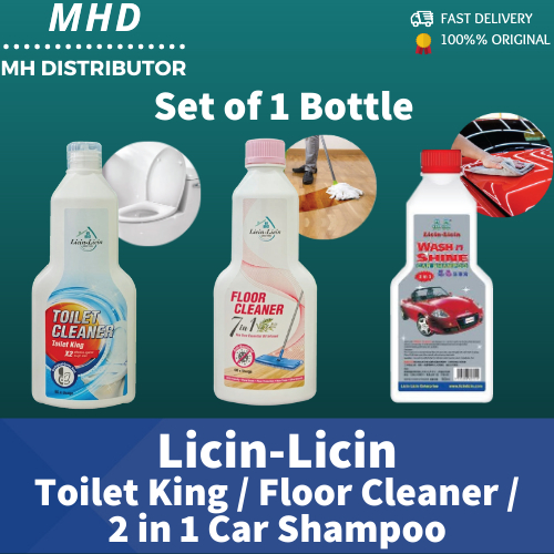 [MHD] Licin Licin 7in1 Floor Cleaner 晶晶抹地水 / Toilet King / Car Shampoo ...
