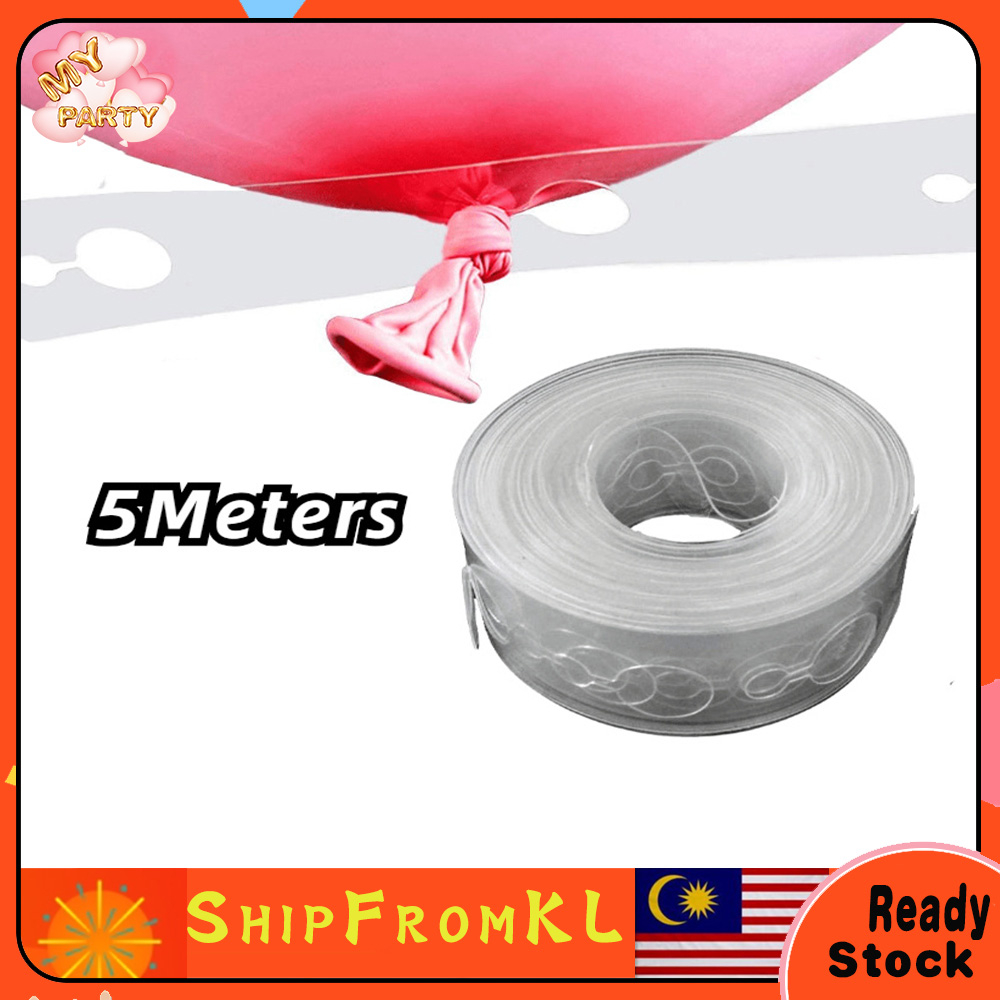 5-meter balloon chain wreath strip with double-hole balloons for a ...