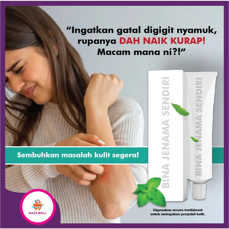 KRIM RAWAT KEGATALAN KULIT 15GM ( TANPA LABEL ) | Shopee Malaysia