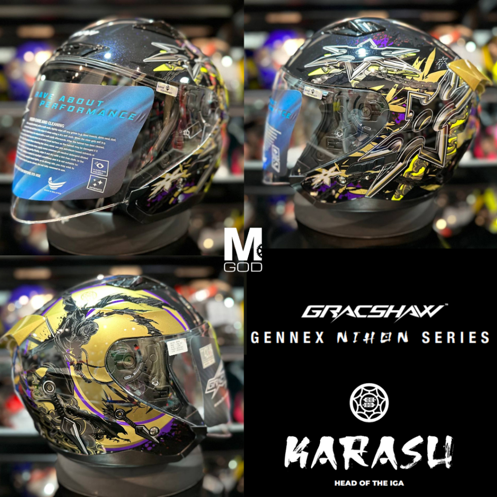 G535-BS JAPAN SERIES EDITION HELMET G535 GRACSHAW NEW KARASU LIMITED ...