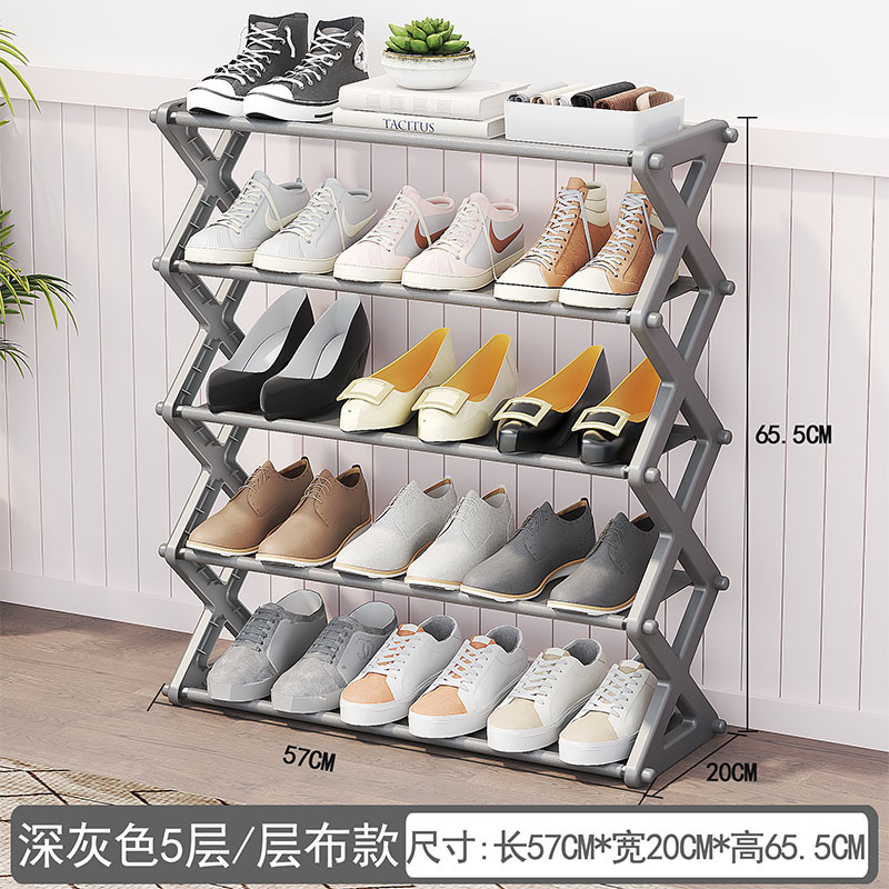 4/5/6 Layers Foldable Shoes Storage Box Wheels Interlock Side Open ...