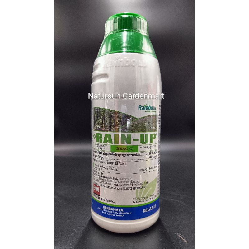 (Rumput) 1L Rain-Up/Rainbow/glyphosate-isopropylammonium 41%/racun ...