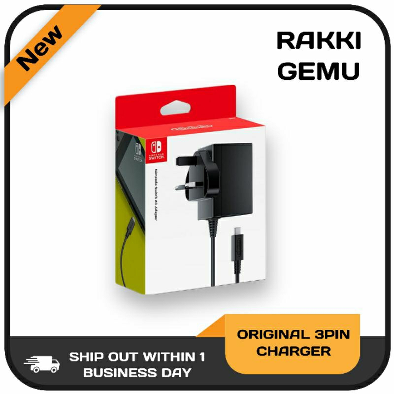 Nintendo Switch Original AC Adapter Charger (SUPPORT TV DOCK) | Shopee ...