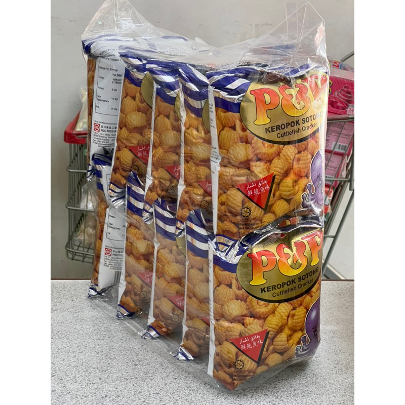 (60g x 10’s) Pico P&P Cuttlefish Cracker Snack Keropok Sotong Makanan ...