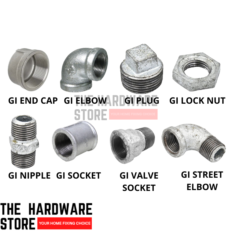 6MM-32MM Galvanized Iron (GI) Elbow End Cap Multi Type Pipe Fitting ...