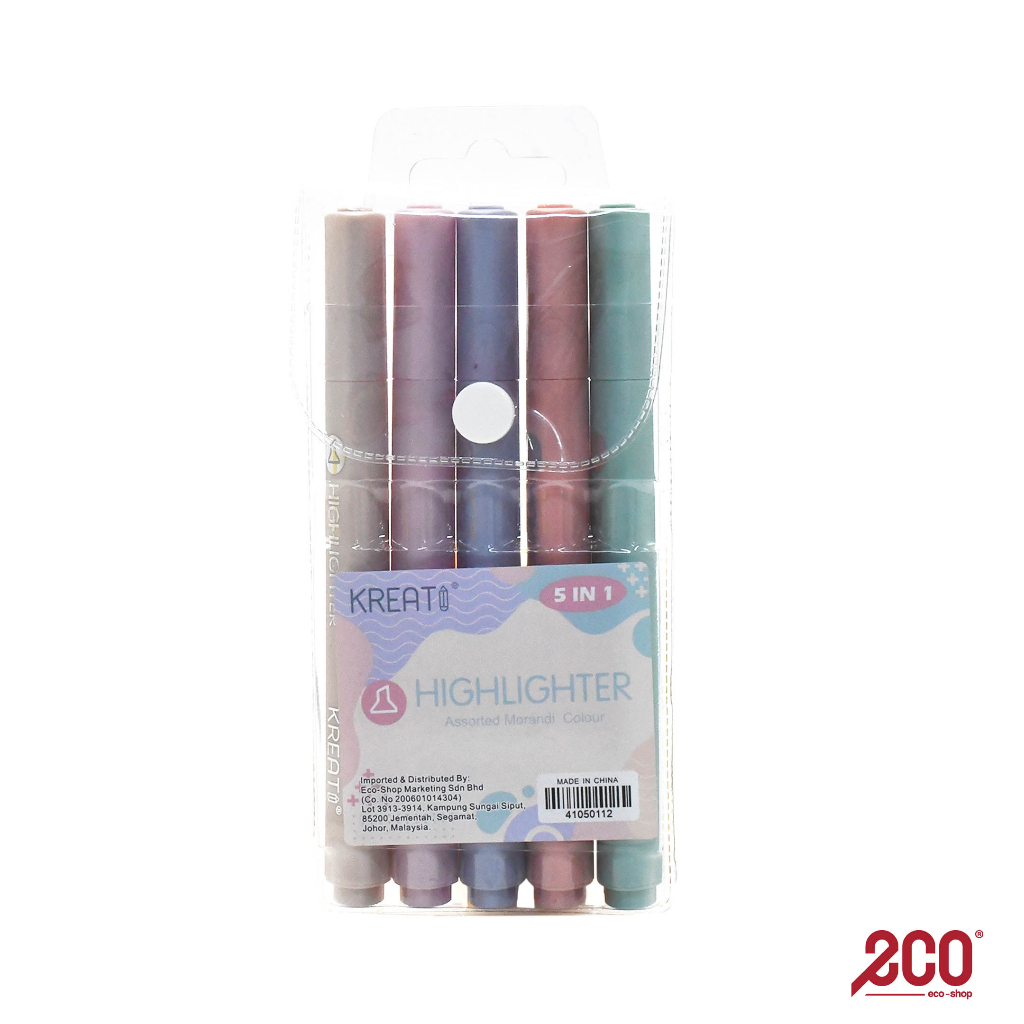 Kreati Morandi Colour Highlighter (5pcs/pack) - AE-L010-T04-10 | Shopee ...