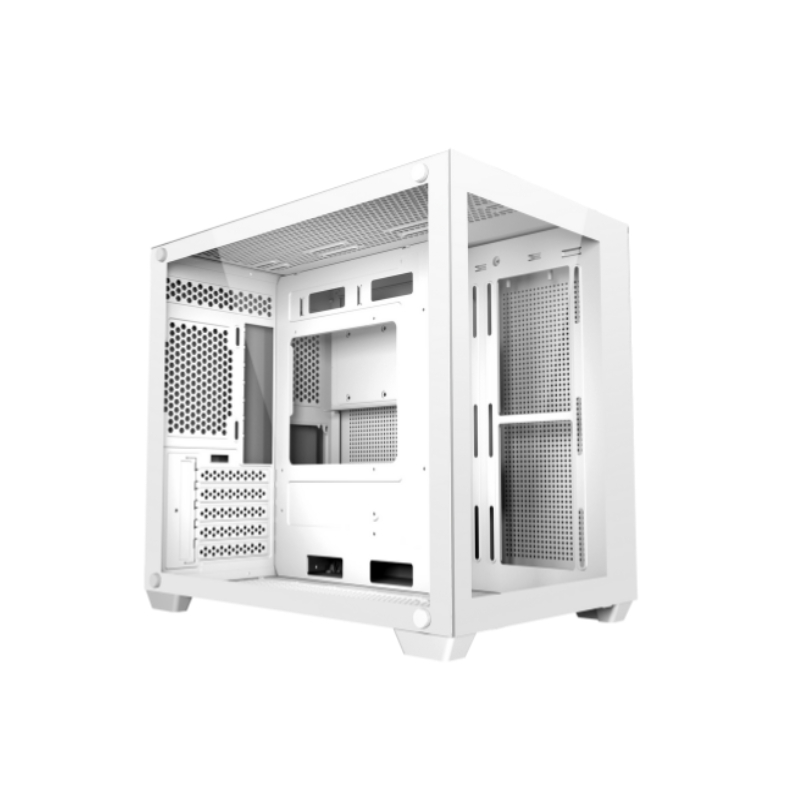 Invasion GT-DB M-ATX Mid-Tower Gaming Case with ARGB Fan - Black/White ...