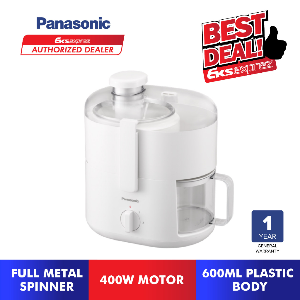 Panasonic Compact Juicer with Full Metal Spinner MJ-CS100/MJ-CS100WSK ...