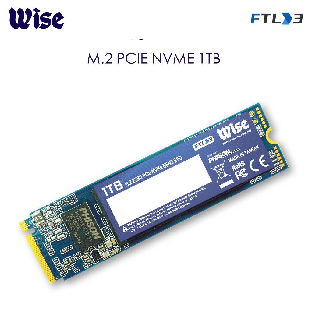 WISE 1TB M.2 PCle 3.0 NVMe Solid State Drive (SSD) | Shopee Malaysia