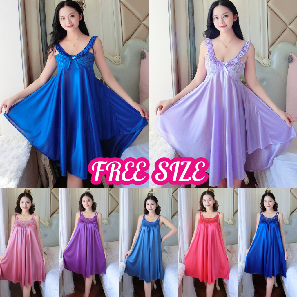 Gaun Tidur Baju Tido Wanita Large size Plus Size Women Lingerie ...