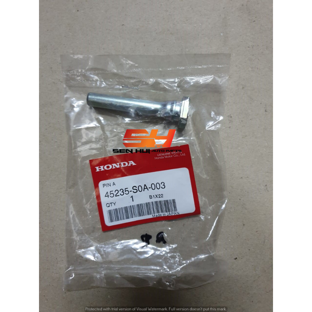 Honda City / Jazz / 45235-S0A-003 PIN F upr brake caliper Genuine Parts ...